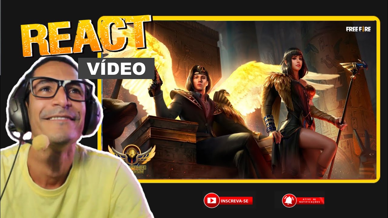 React vídeo Passe de Elite: A LENDA DE ANÚBIS II | FREE FIRE - YouTube