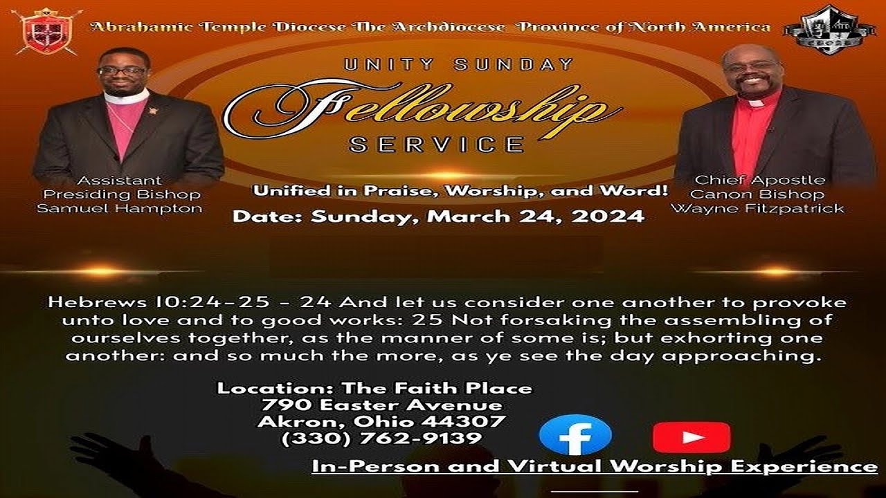 March 24, 2024 | ATD Unity Sunday Fellowship Service - YouTube