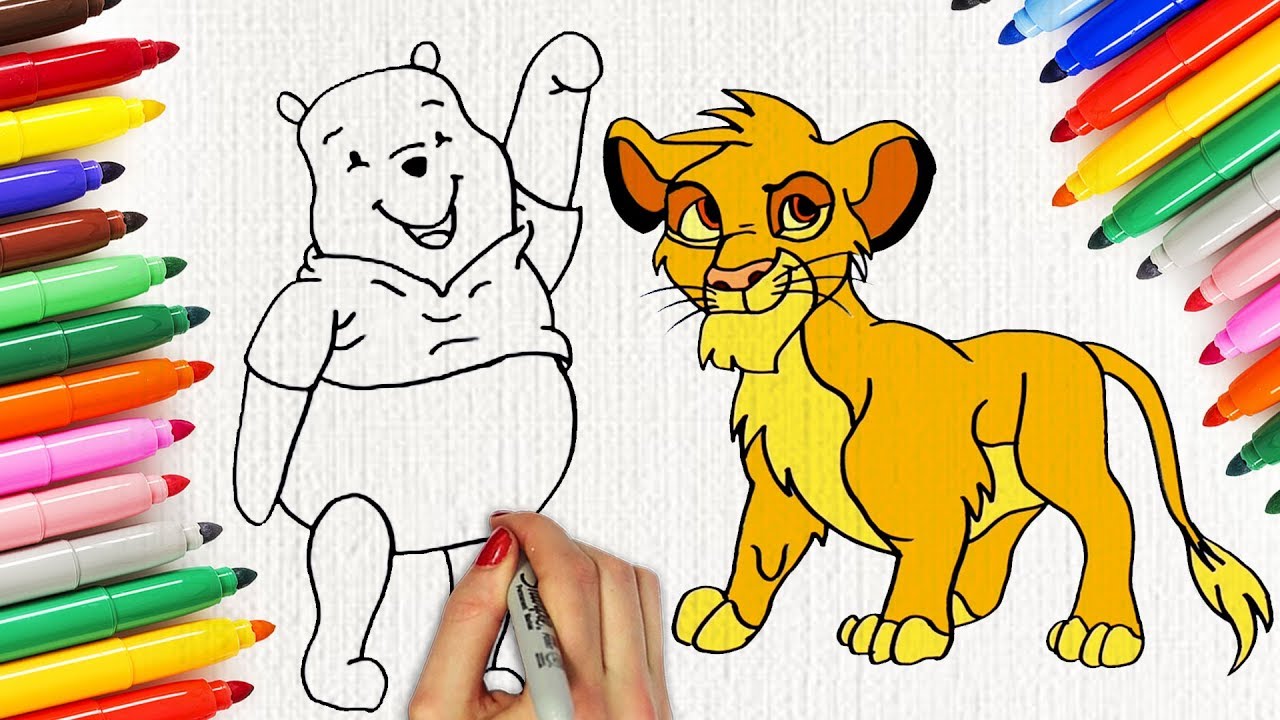 Learn to Draw Simba & other popular cartoons - Drawing Tutorial for ...