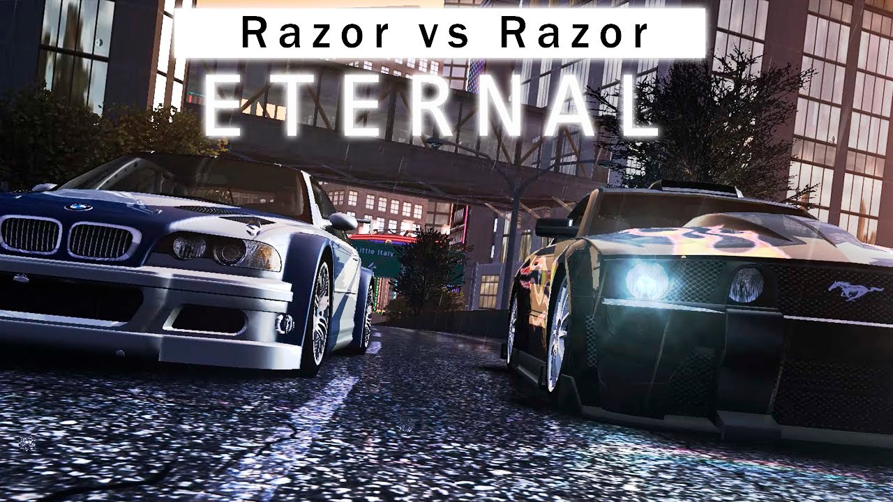 NFS MW Eternal Remastered | Razor's Ford Mustang GT vs Razor's BMW M3 ...