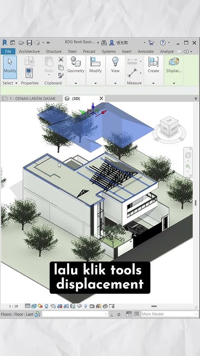 REVIT DISPLACEMENT ELEMENT #shorts - YouTube