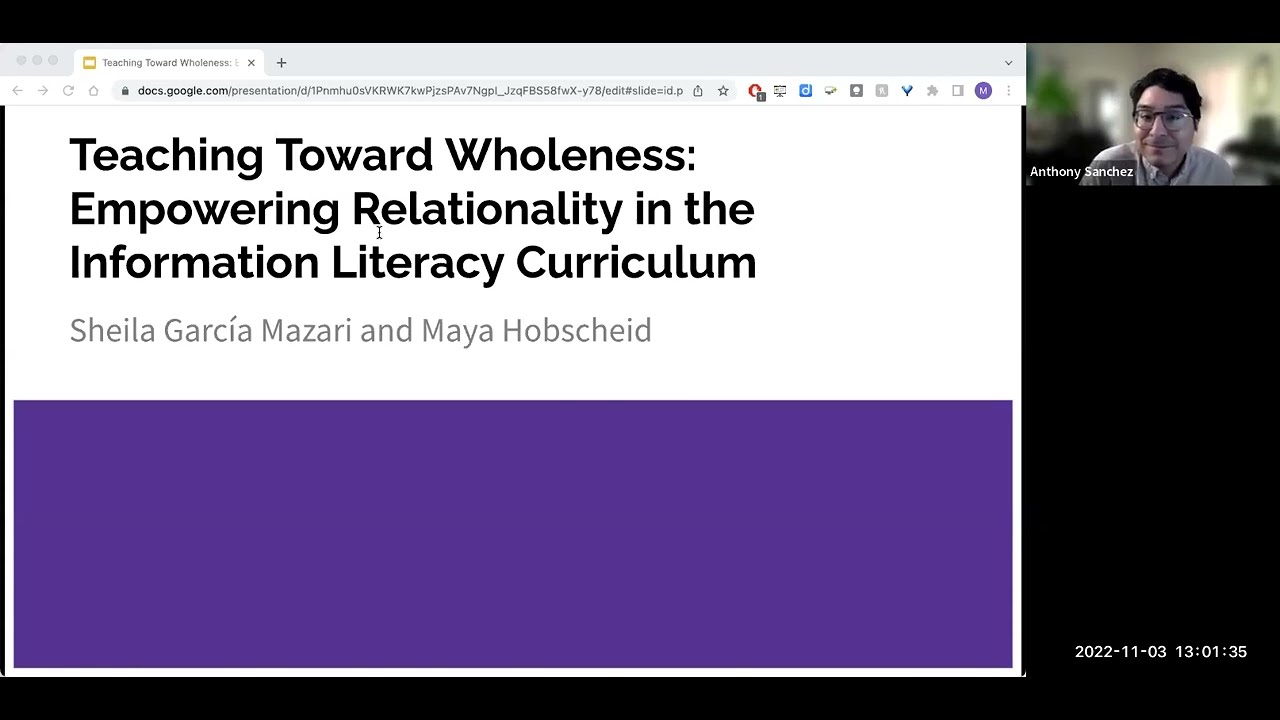 Teaching toward wholeness: empowering relationality in the information ...