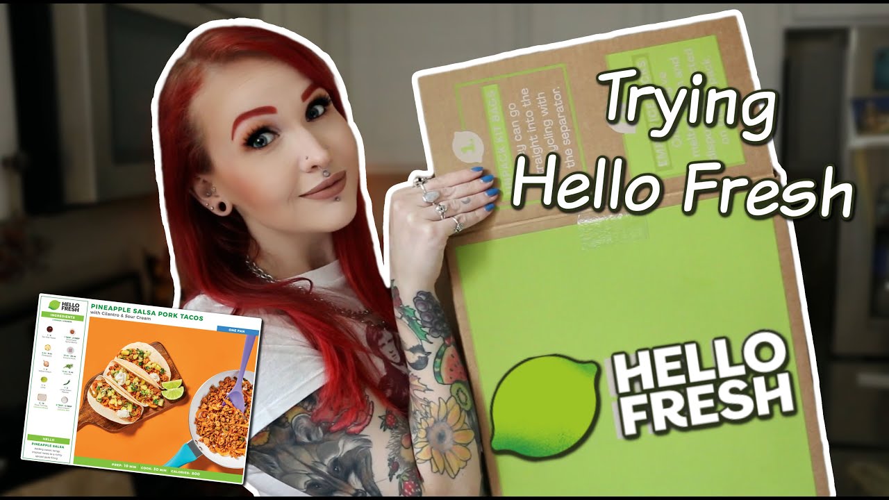 I TRIED HELLO FRESH | Unboxing, Prep, and Cooking - YouTube