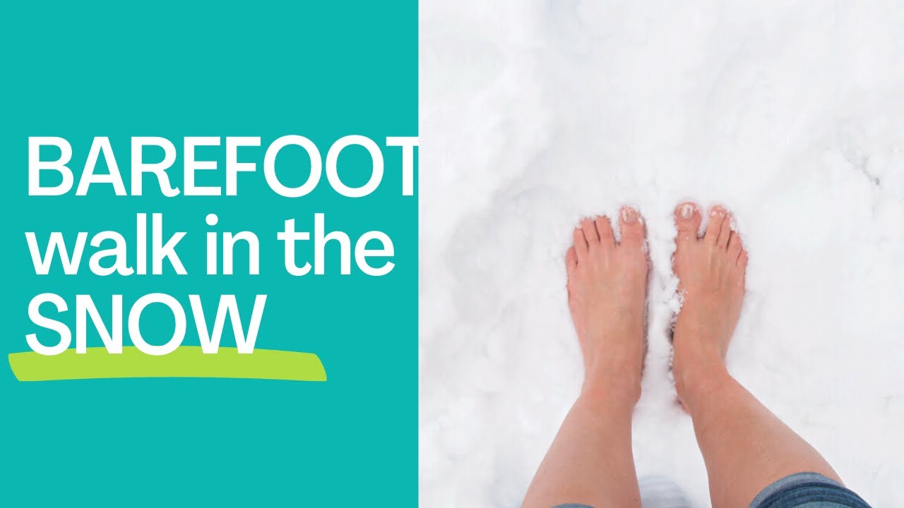 Barefoot walk in the Snow - YouTube