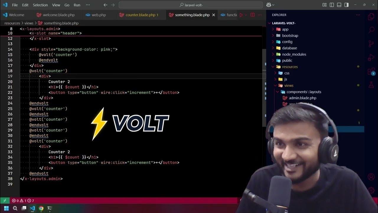 Livewire Volt Anonymous Components - YouTube