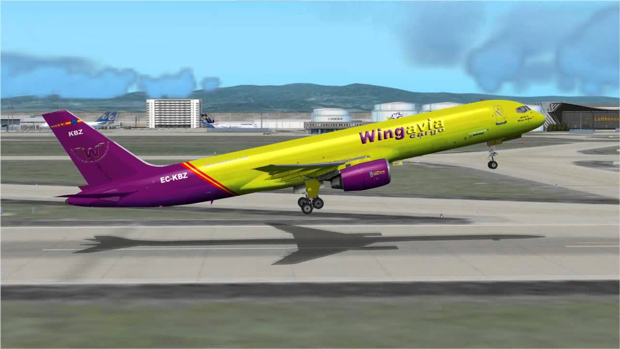 BOEING 757-200 WINGAVIA CARGO - YouTube