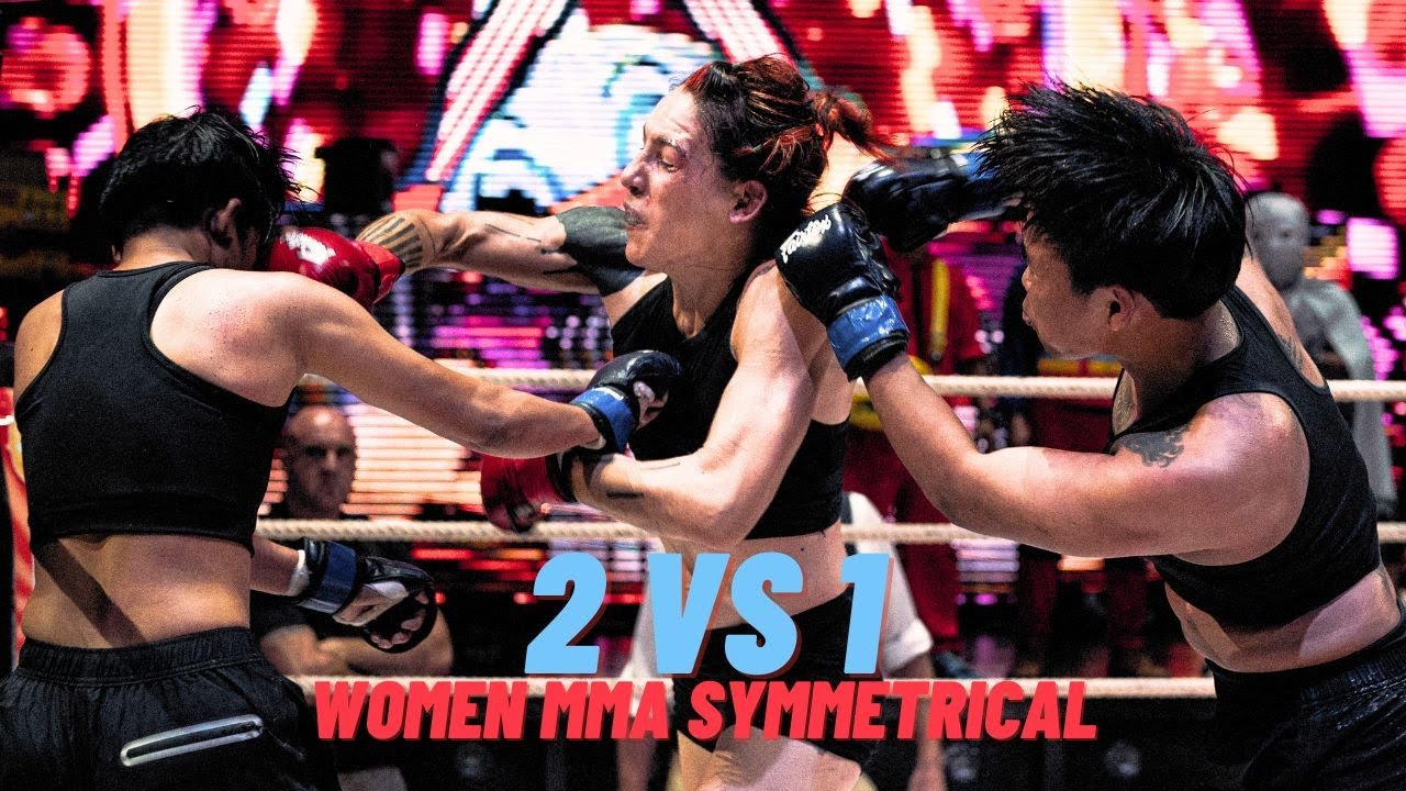 2 Vs 1 Women MMA Symmetrical - Highlights | 🎪 Fight Circus Vol. 6 - YouTube