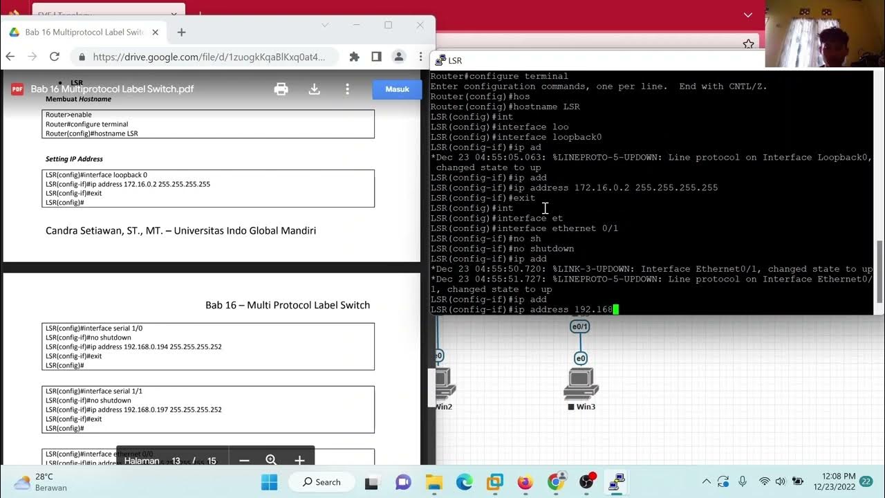 Konfigurasi MPLS (Multi Protocol Label Switch) Mikrotik Dan Cisco Menggunakan EVE_NG - YouTube