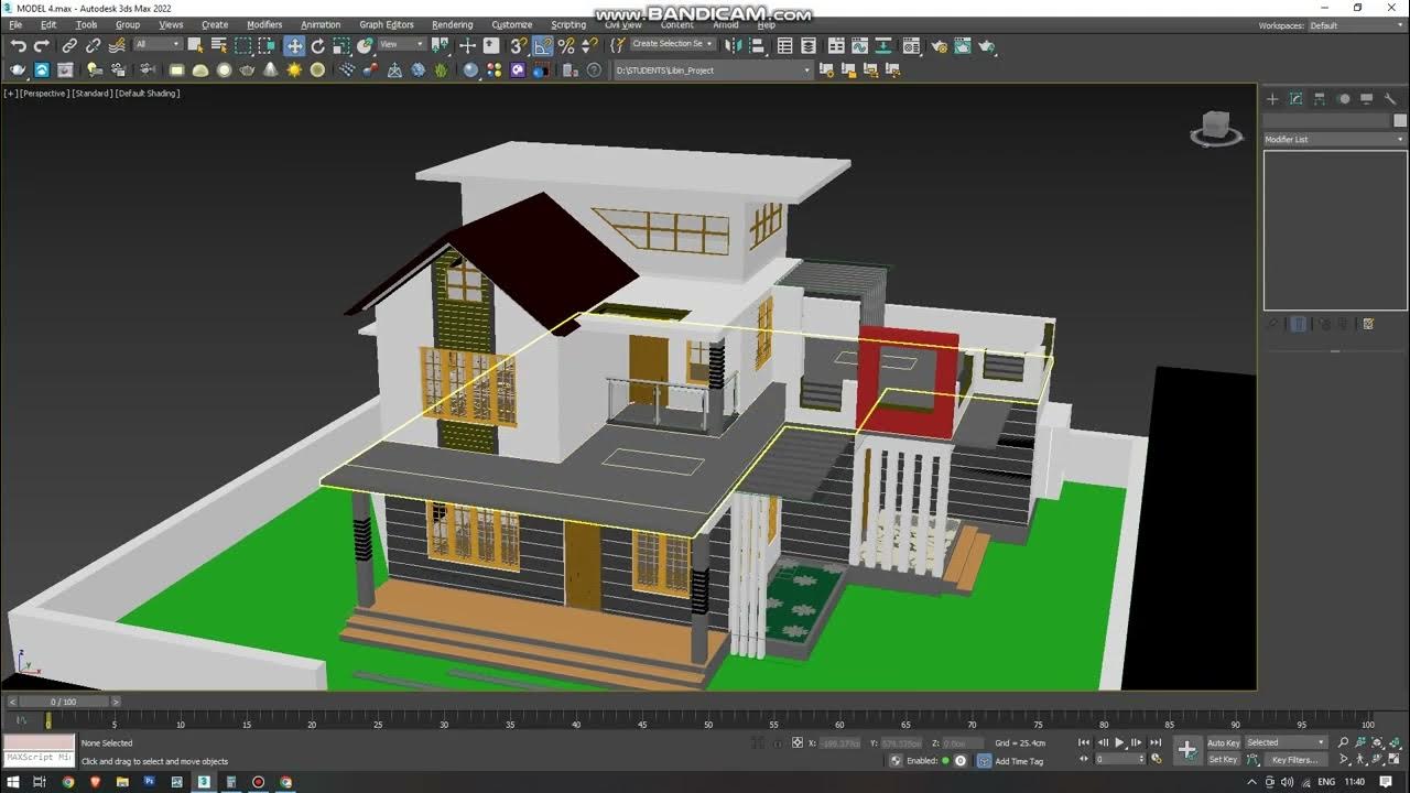 Part - 8 - Create the building using AEC extended Objects - YouTube