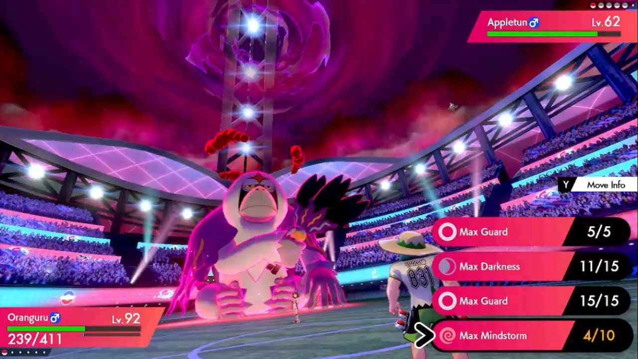 ORANGURU DYNAMAX - MAX MINDSTORM (POKEMON SHIELD) - YouTube