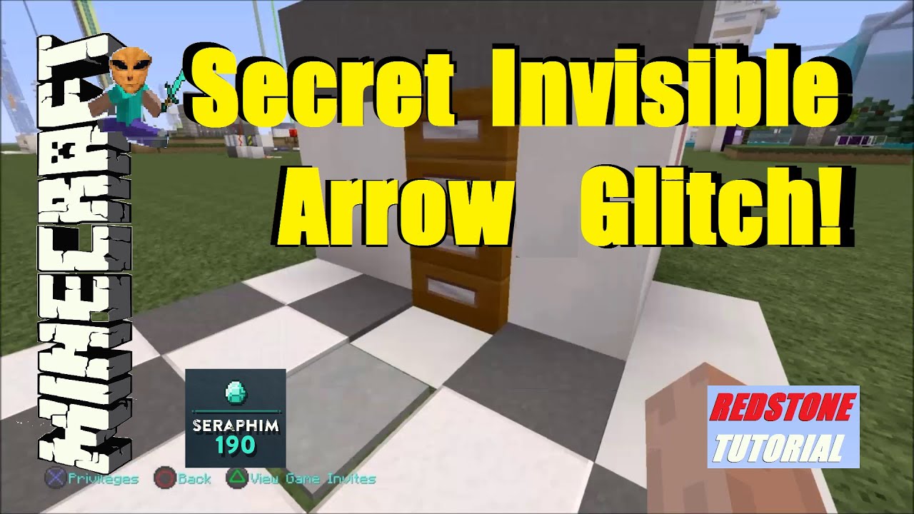 Minecraft : Invisible Arrow's In The Head Glitch! ( Tutorial ) Episode ...