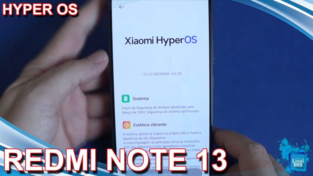 Redmi Note 13 4G - Chegou o HYPER OS - YouTube