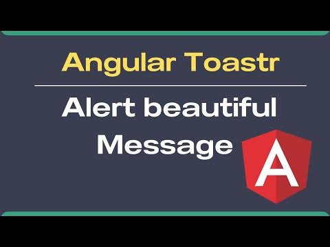 Angular Toaster Message: Stunning Alert Warnings Tutorial Part 11 - YouTube