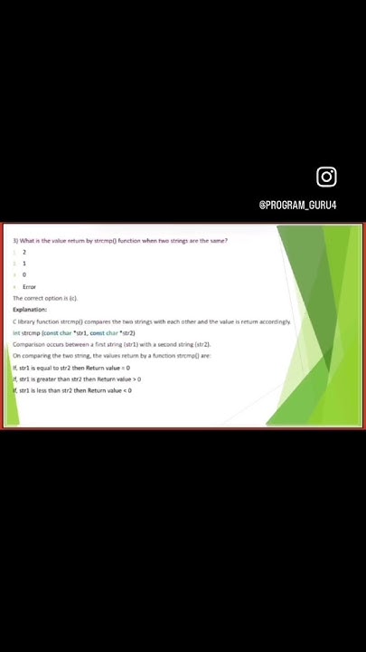 Mcq On String Coding Cprograming Programmer Program Cprogramming Programming Progaming