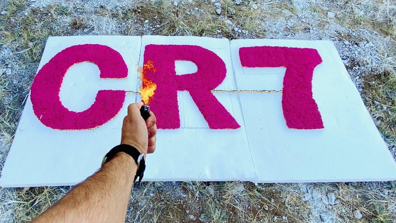 Lighting 200,000 Matches to Create CR7 - Fire Art Challenge (2024)🔥 ...