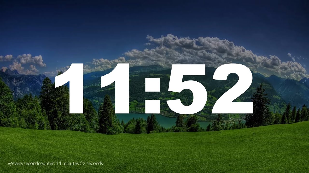 11 minutes 52 seconds [712 secs] clock timer countdown || Alarm Focus ...