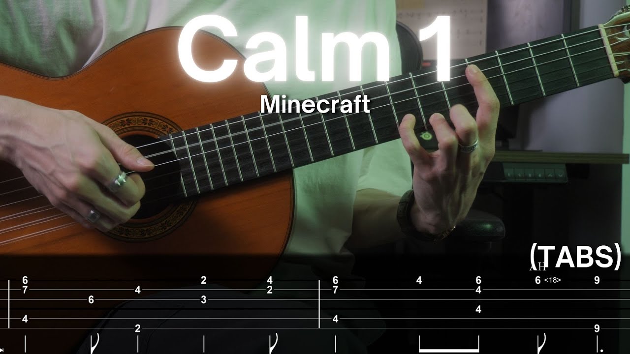 Calm 1 - Minecraft Fingerstyle Guitar Cover (TAB) - YouTube