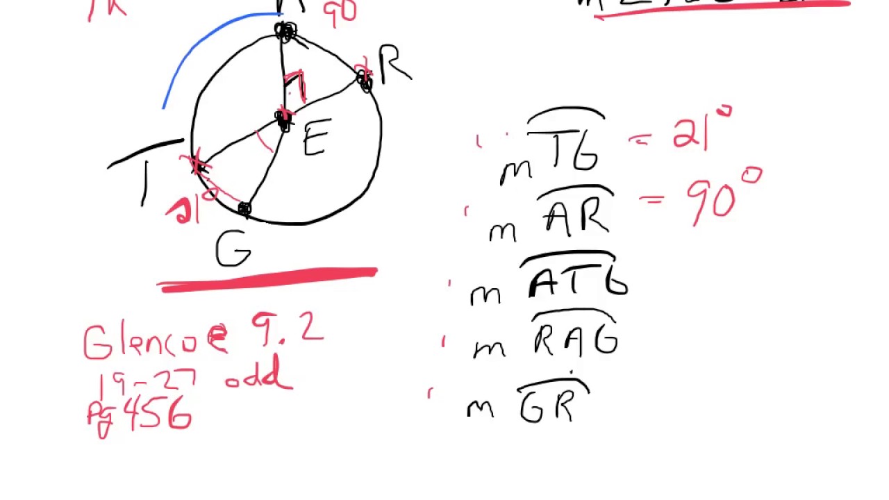 Geometry Arc Length & Arc Measurements -- Juda math - YouTube