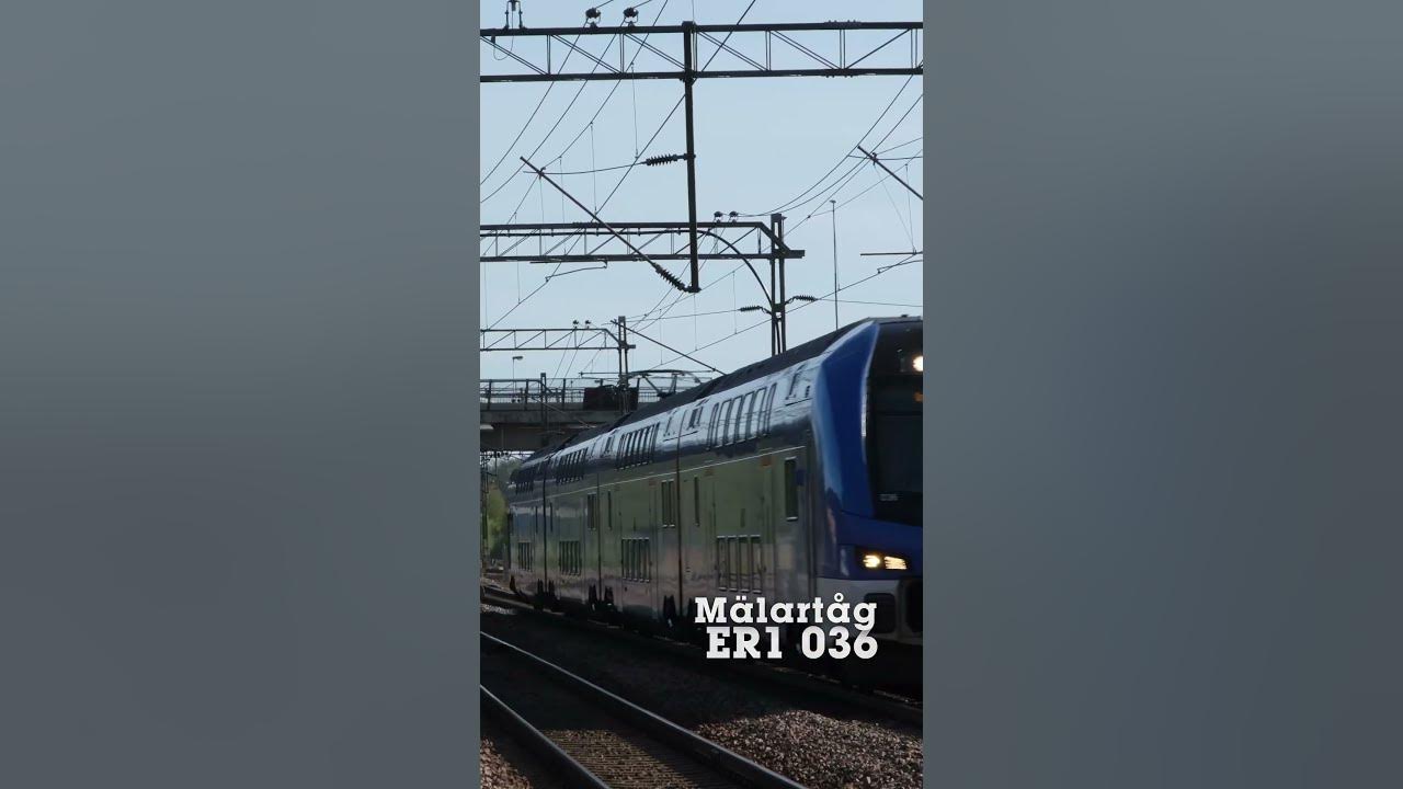 Mälartåg ER1 036 - Upplands Väsby - YouTube