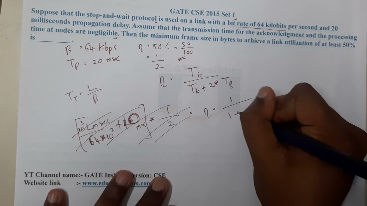 Gate Cse 2015 Set 1 Computer Networks Gate Insights Version Cse