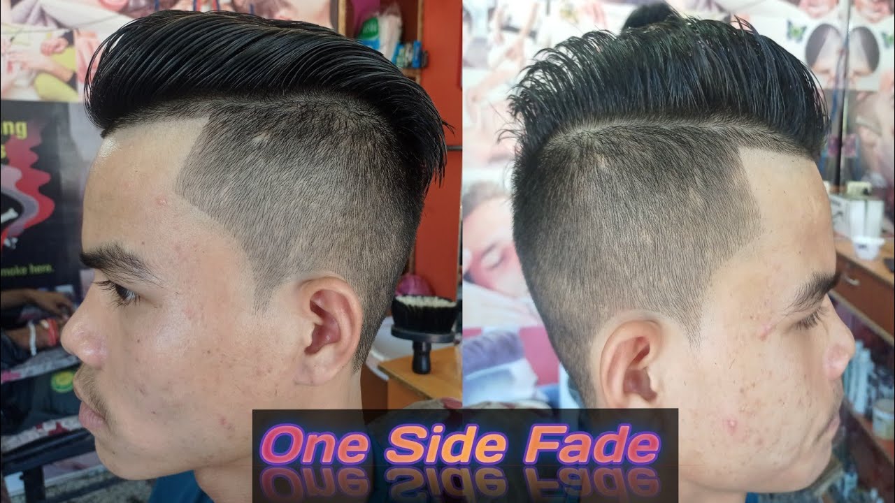 One Side Fade Hair Cutting 🔥 - YouTube