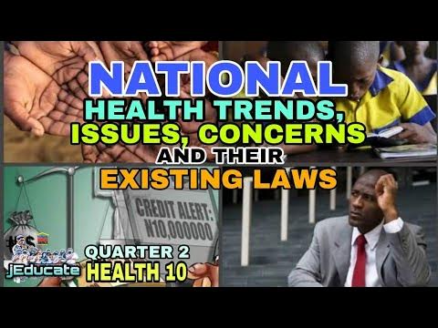 HEALTH 10 / NATIONAL HEALTH TRENDS, ISSUES, CONCERNS AND THEIR EXISTING ...