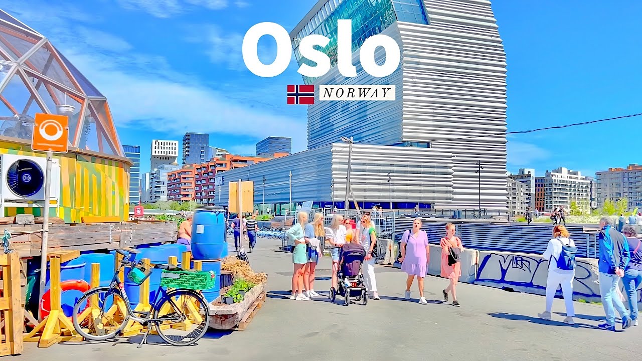 Oslo, Norway 🇳🇴 - Summer Walk - 4K/60fps HDR - Walking Tour - YouTube