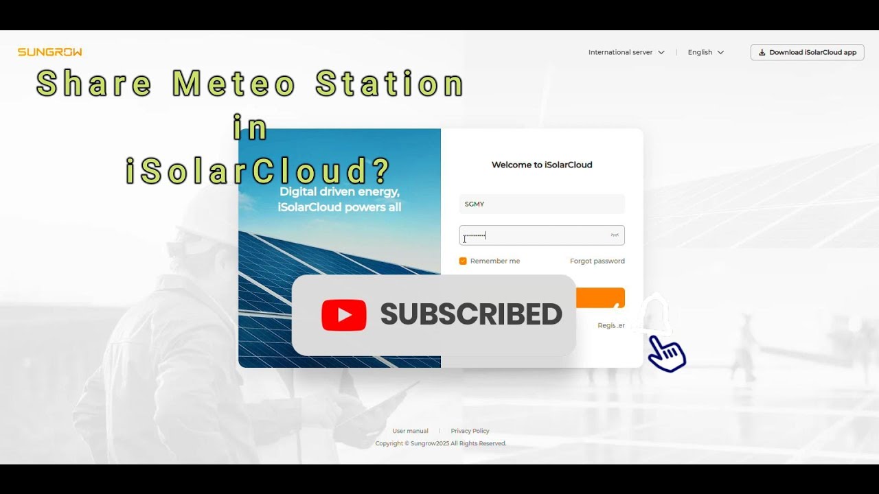 How to Share a Meteo Station in iSolarCloud | Step-by-Step Installer ...