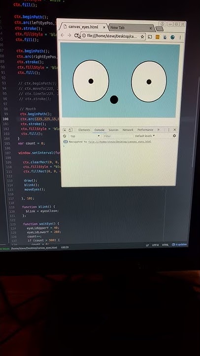 Robot face with HTML5 canvas - YouTube