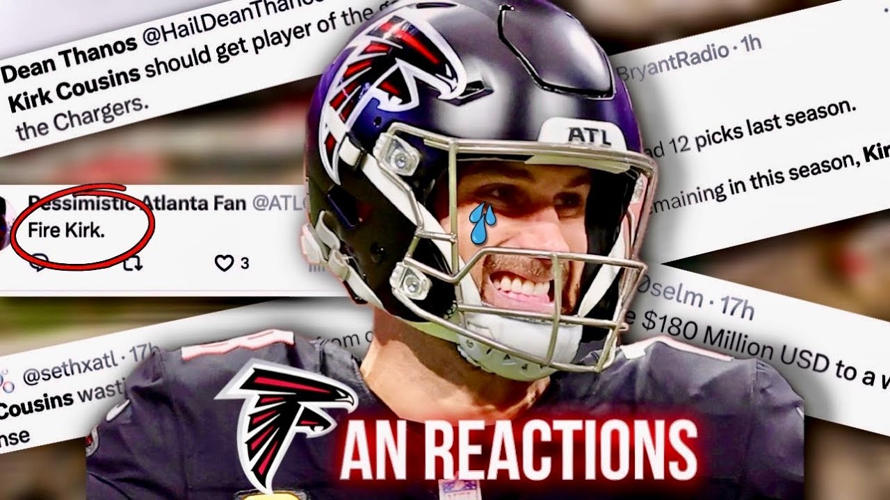 Falcon Fans are ANGRY at Kirk Cousins! | FAN REACTIONS - YouTube