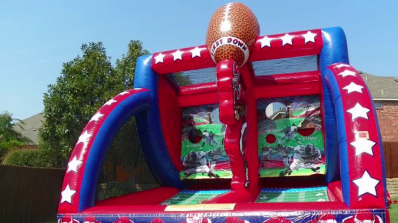 Football Toss Game Inflatable Rental - YouTube