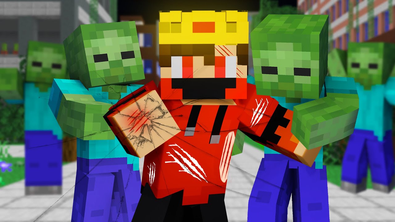 How I Got TRAPPED in a ZOMBIES APOCALYPSE in Minecraft! - YouTube