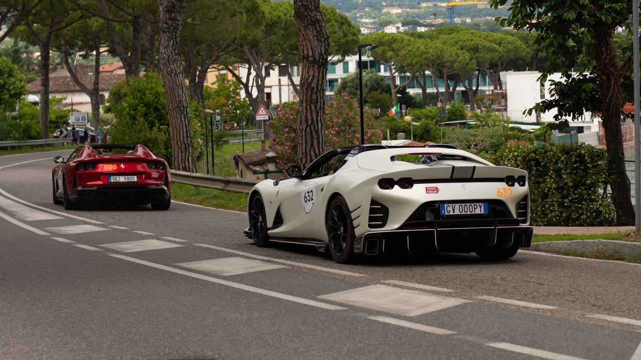 Ferrari Tribute 1000 Miglia 2024 | Loud Sound and Acceleration! - YouTube