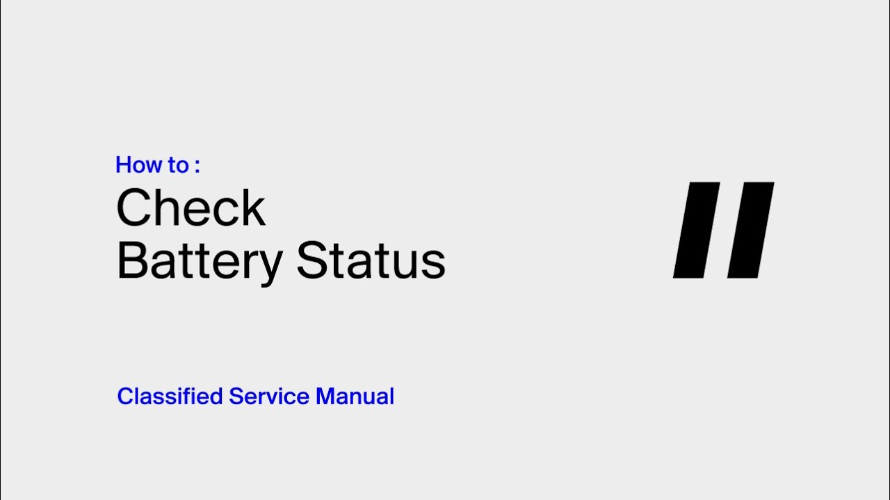 How to check the battery status of a Classified shifting system - YouTube