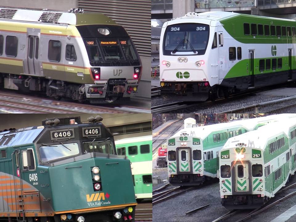 GO Transit / UP Express /VIA Rail / AMTRAK at Union Station Toronto ...