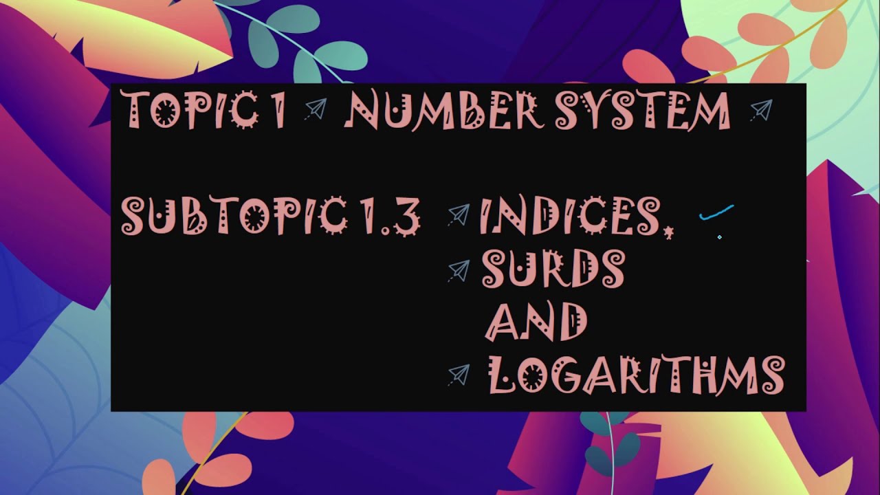 SM015 TOPIC 1 NUMBER SYSTEM (4 of 6) - YouTube