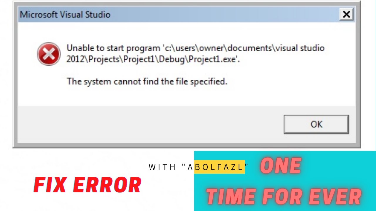 How to fix"Error " The system cannot find the path specified step by ...