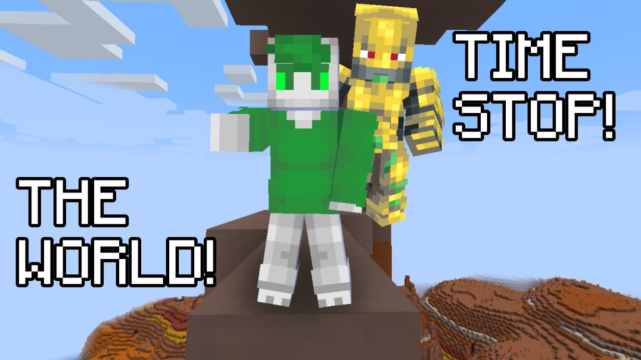 when you "ZA WARUDO!" in Minecraft - YouTube