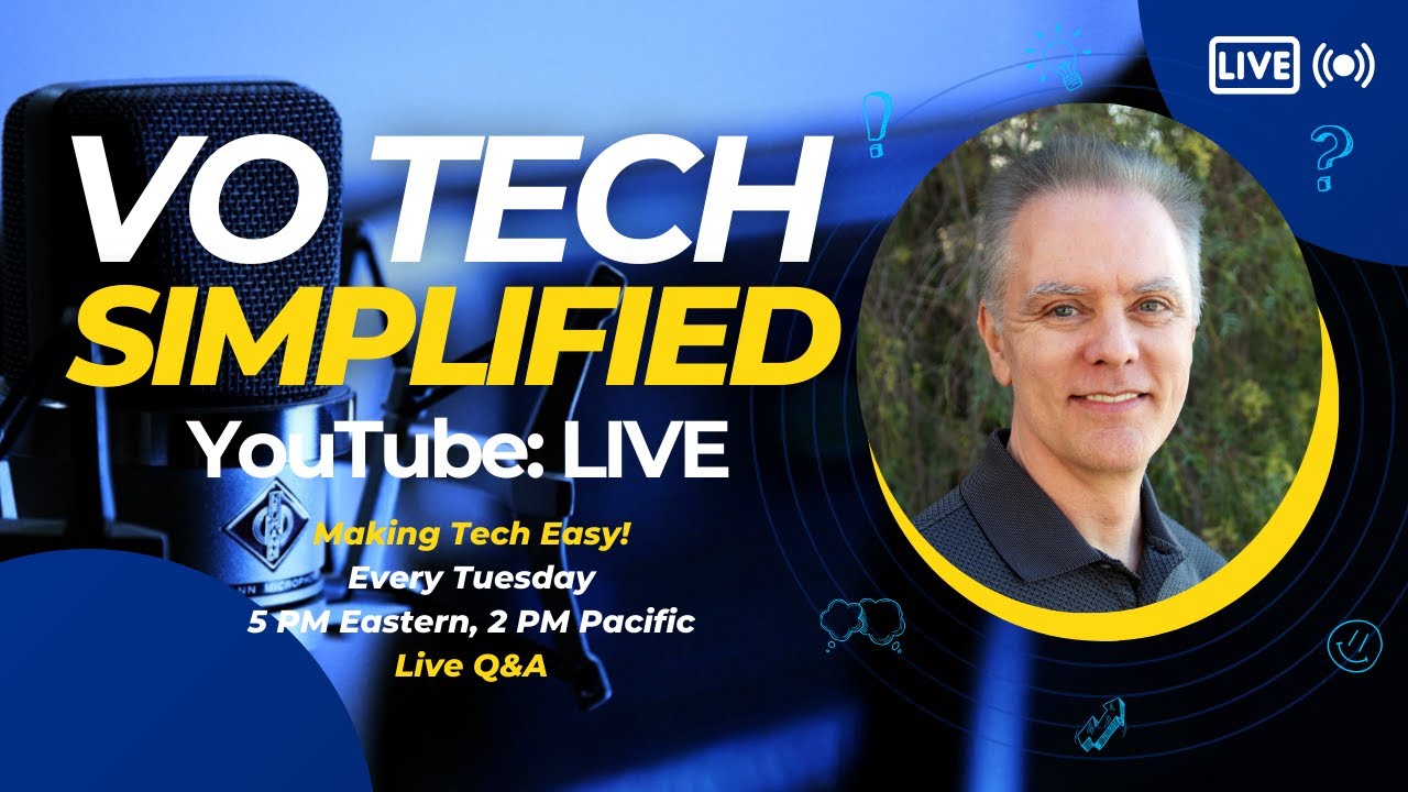 VO Tech Simplified-LIVE: Tech for Voice Over/Audiobooks. Tab Groups ...