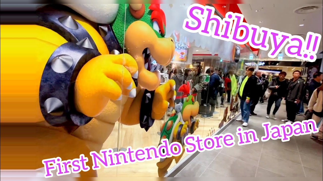 First Nintendo store in Japan! I Shibuya, TOKYO - YouTube