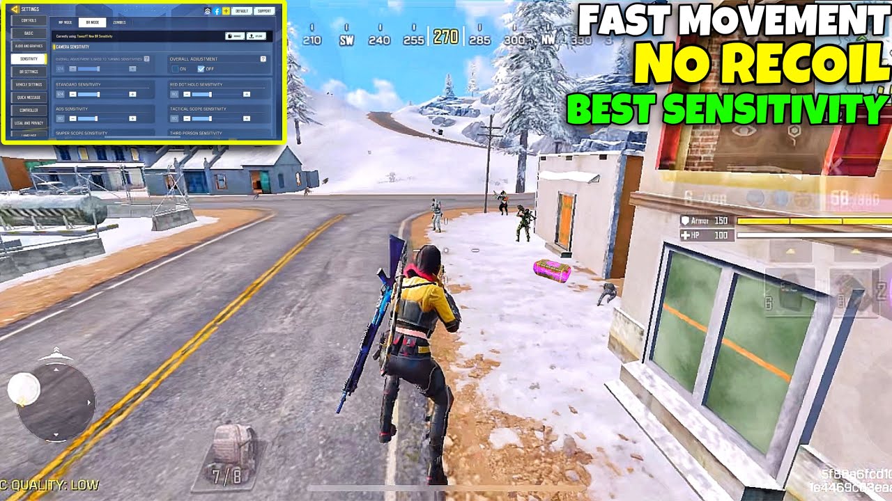 FAST MOVEMENT + NO RECOIL BEST SENSITIVITY FOR COD MOBILE | CODM ...