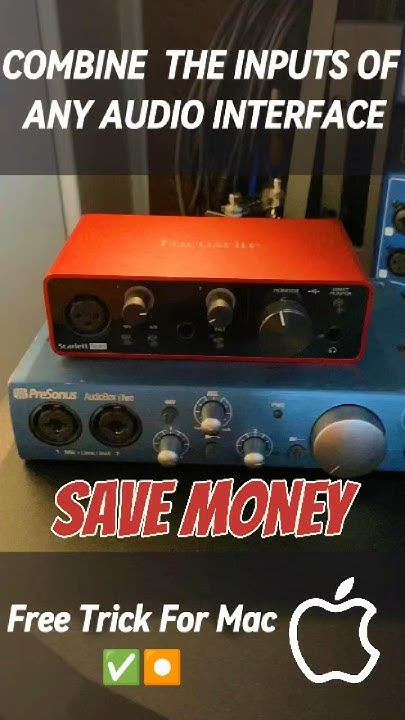 Free trick to have more inputs to record! Combining inputs of multiple audio interfaces. - YouTube