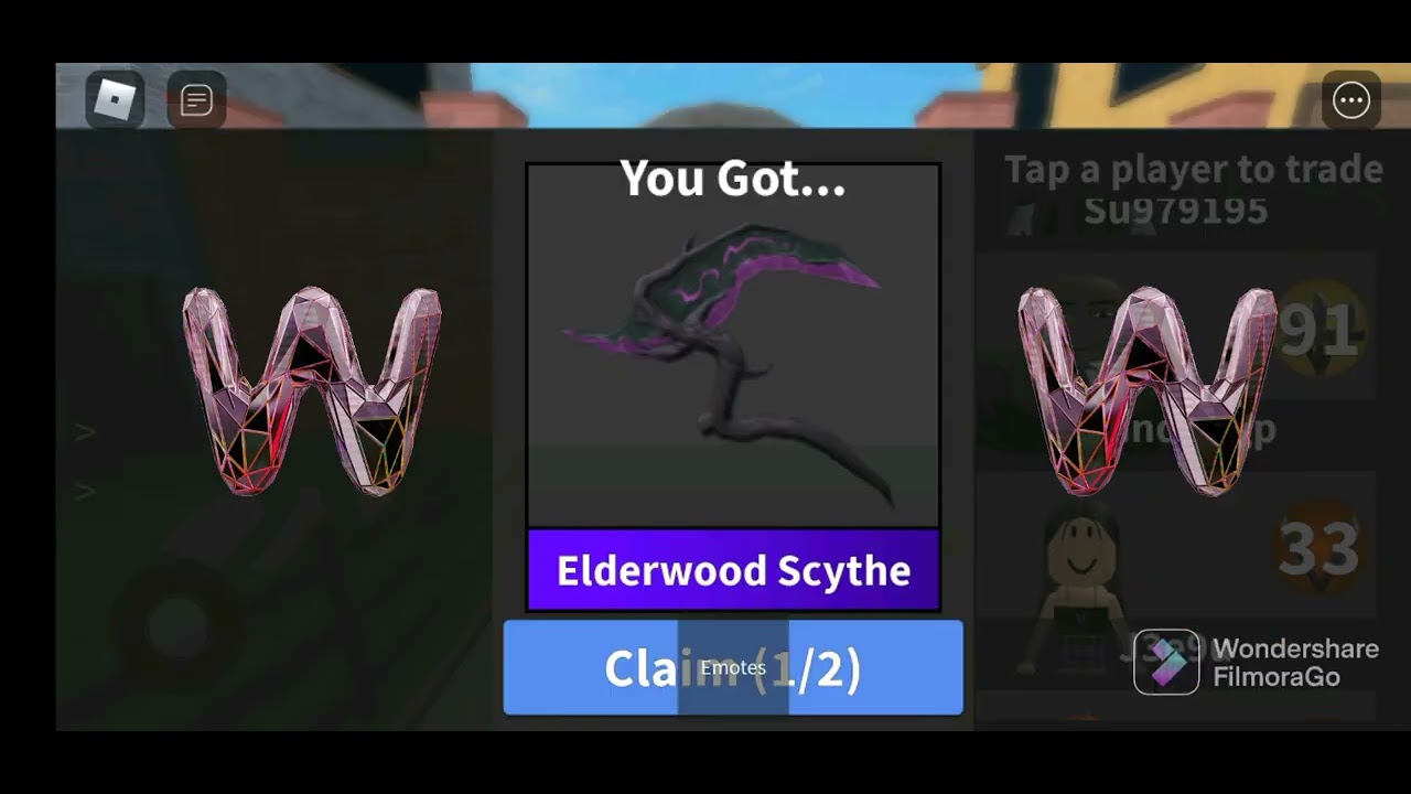 Trading 2 potion 2017 for elderwood set!! MM2 TRADING - YouTube