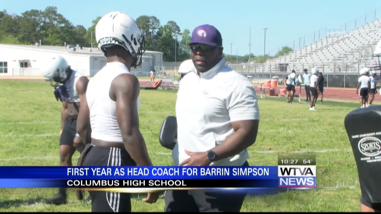 Columbus High School Falcons began spring training on Monday - YouTube