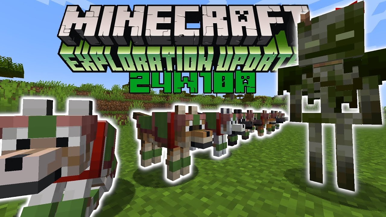Вышел новый minecraft! Новые породы собак! Обзор на снапшот 24W10A ...