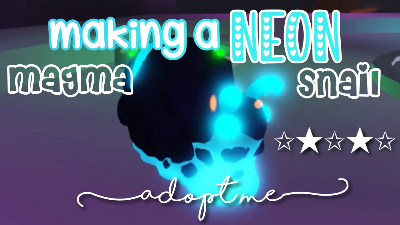 Making a NEON Magma Snail | ADOPT ME 🐌🌟 - YouTube