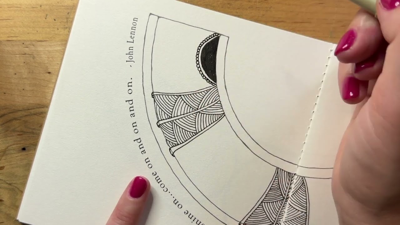 Tutorial How To Draw The Zentangle Pattern Shattuck Always Choose