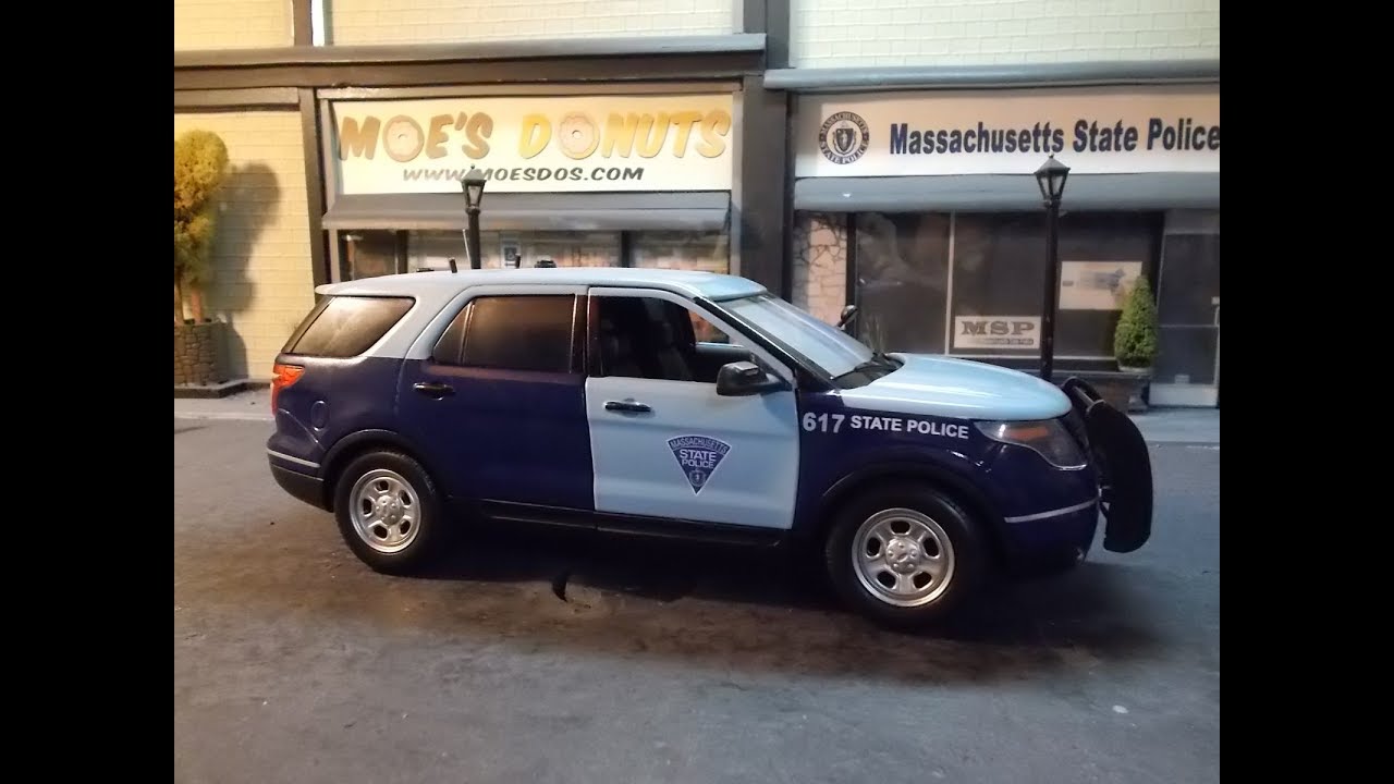 Massachusetts State Police 1/18 scale Ford Explorer slicktop with ...