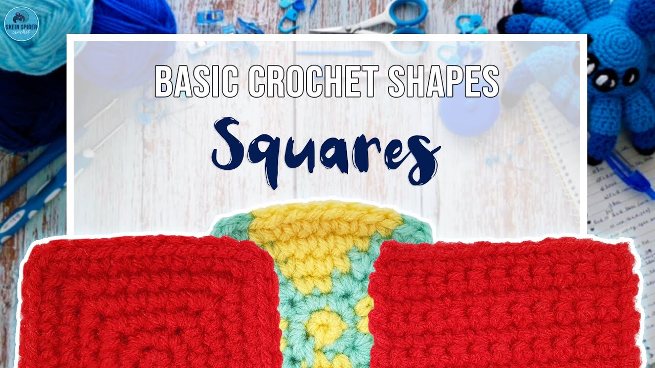How to Crochet: Square (In Rounds & Rows) | DESIGNING AMIGURUMI FOR ...