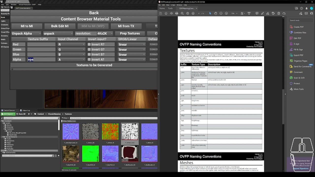 Unreal Tool: Pack And Unpack Textures - Open Virtual Film Project - YouTube